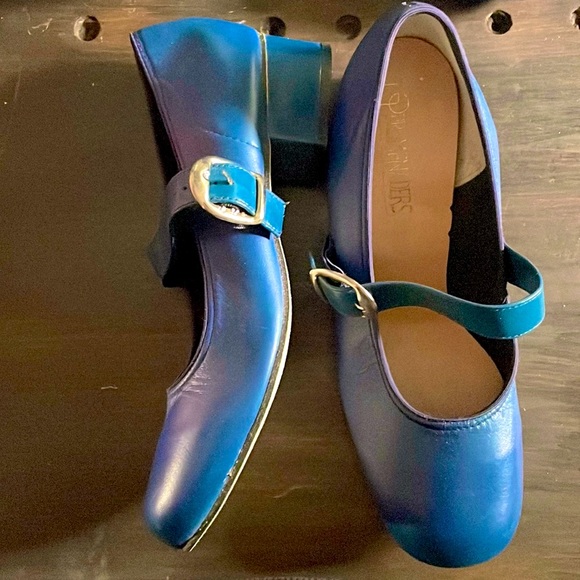 Promenaders | Shoes | Vintage Majestic Navy Blue Promenaders Leather ...